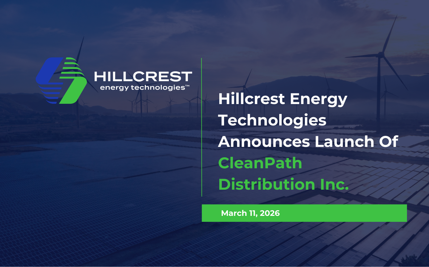 Hillcrest Energy Technologies Announces Launch Of CleanPath ...